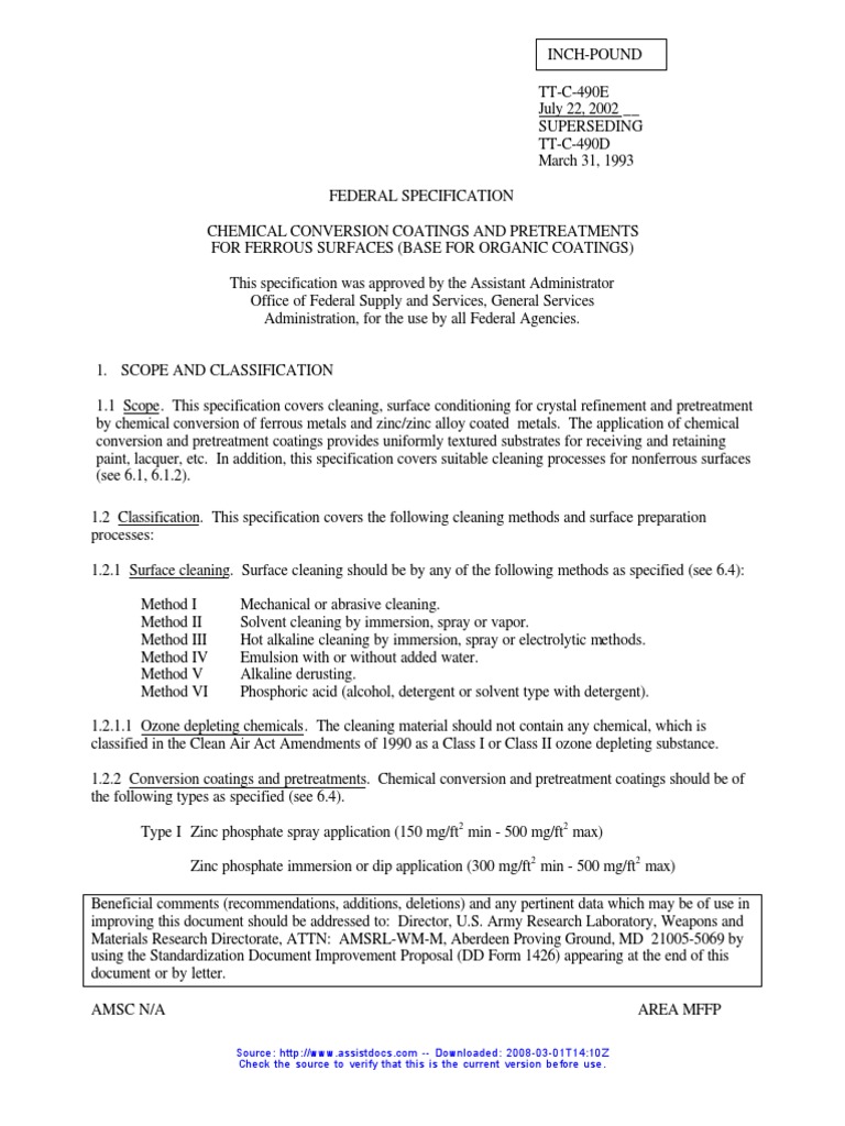 TT C 490e | PDF | Corrosion | Paint