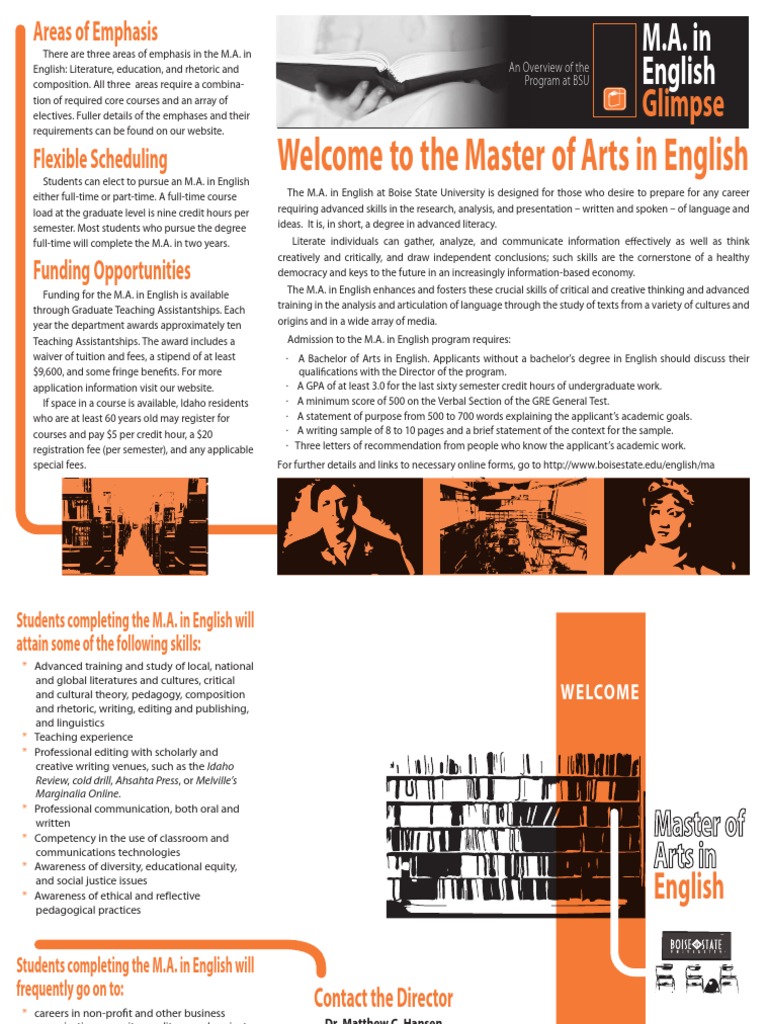 BSU English Graduate Program Brochure | Download Free PDF | English ...