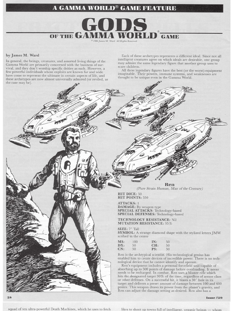 Gods of The Gamma World Game Polyhedron 029 | PDF