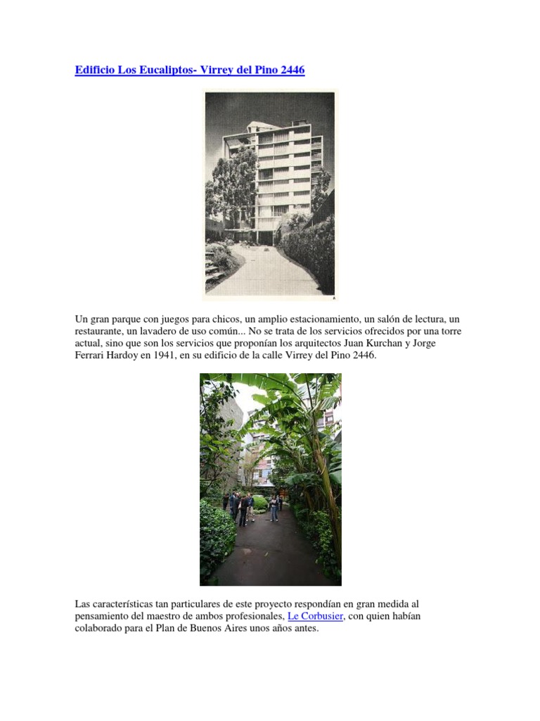 Edificio Los Eucaliptos | PDF | Buenos Aires | Gran depresion