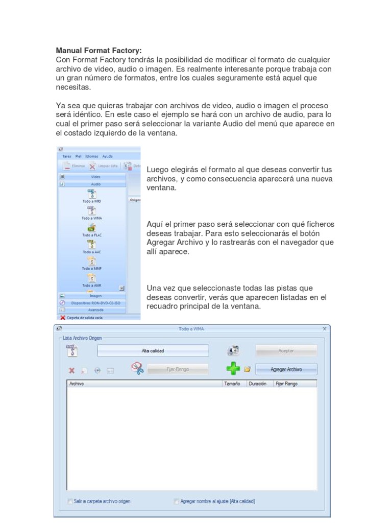Manual Format Factory | PDF