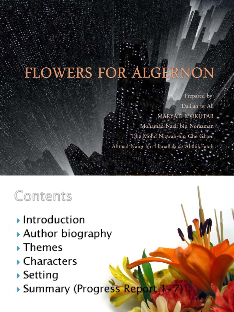 Flowers For Algernon Pdf