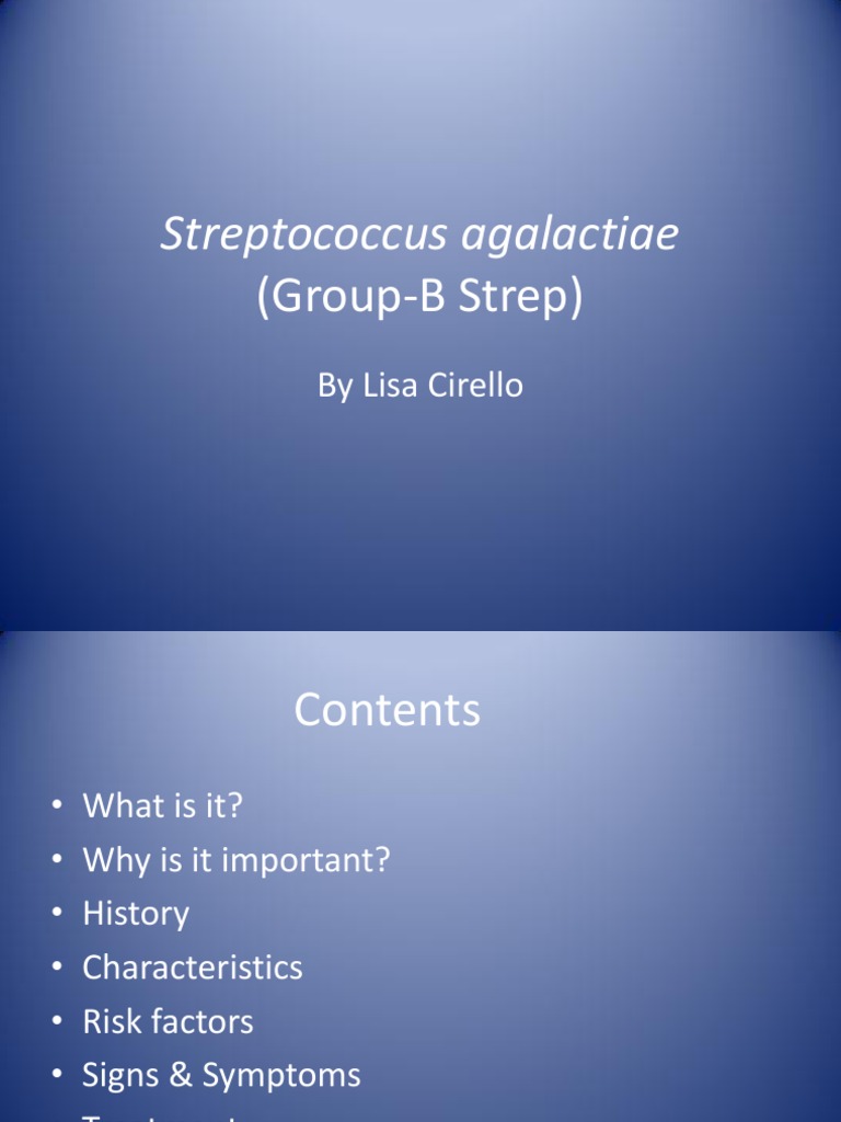 Streptococcus Agalactiae | PDF | Streptococcus | Epidemiology