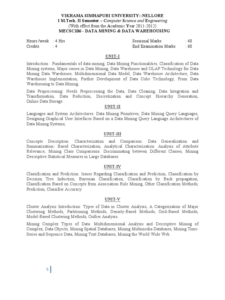 Introduction to Data Mining and Data Warehousing: Concepts, Techniques, Classification ...