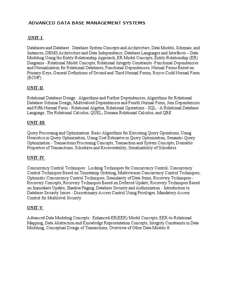 Adbms | Download Free PDF | Relational Database | Databases Adbms | Download Free PDF | Relational Database | Databases