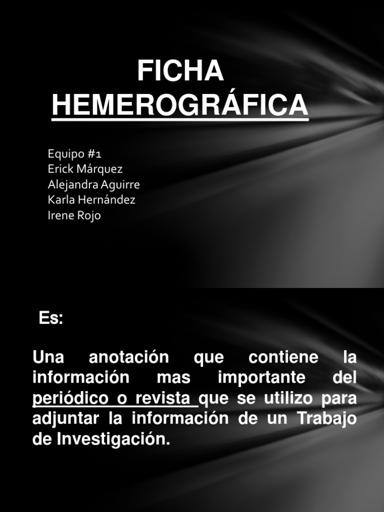 Ficha Hemerografica | PDF
