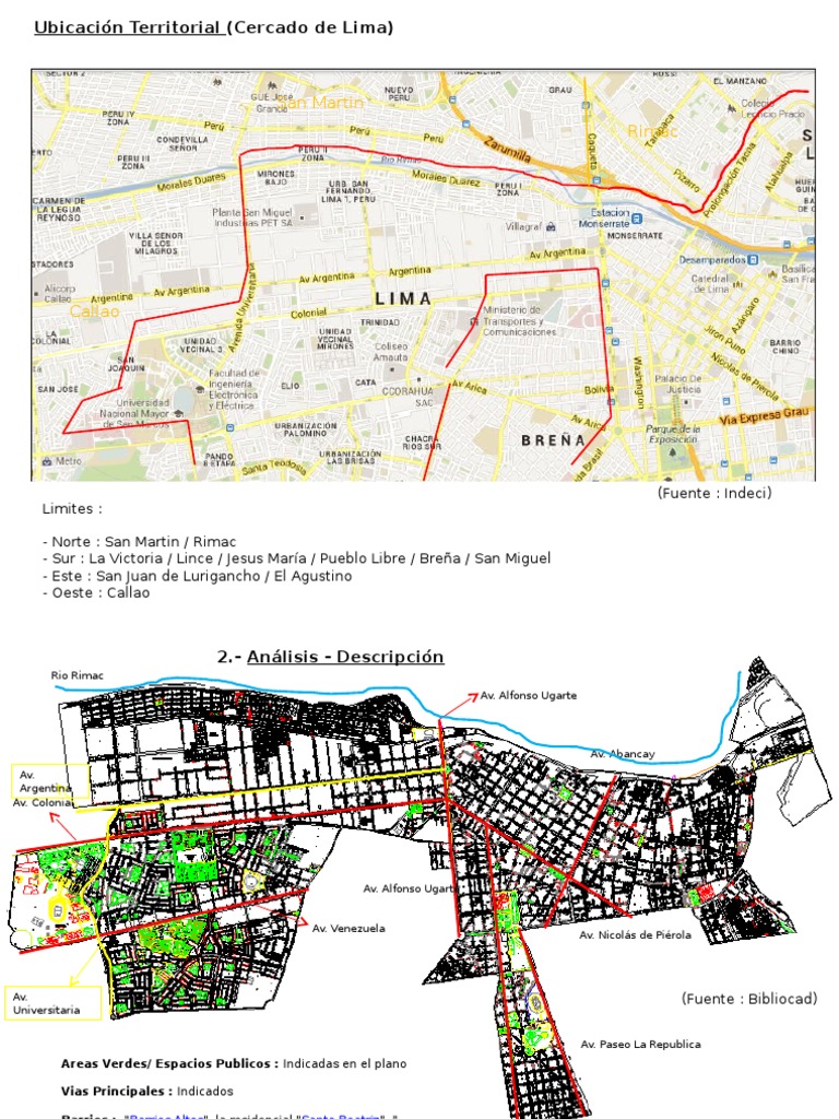 Mapa Lima Cercado | PDF