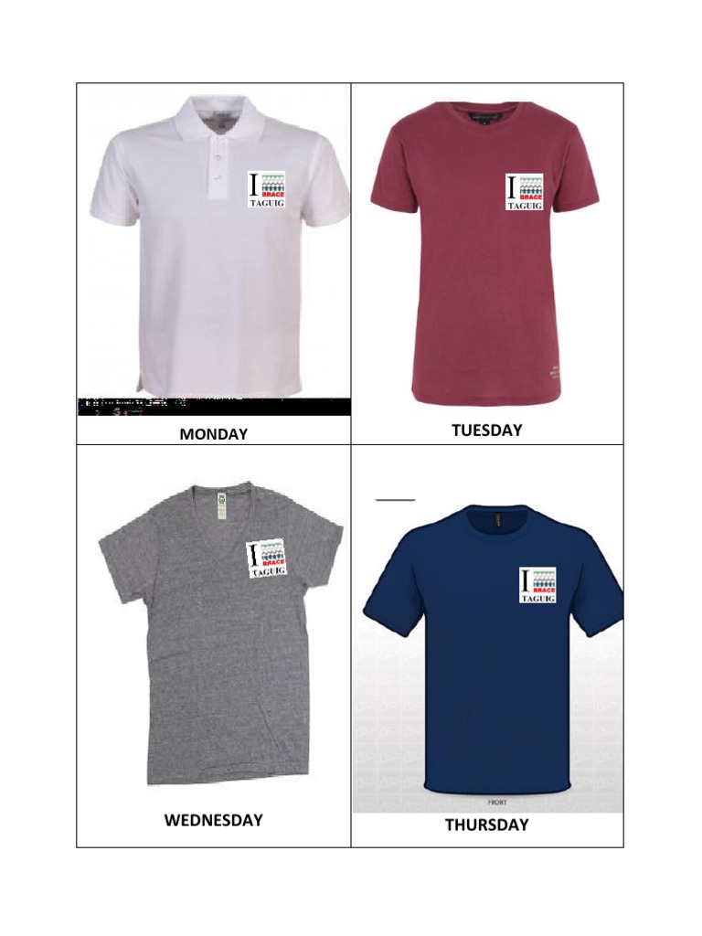 Shirt Schedule | PDF