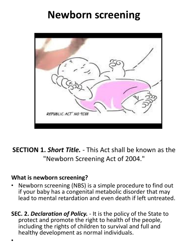 Newborn screening | Health Sciences | Wellness