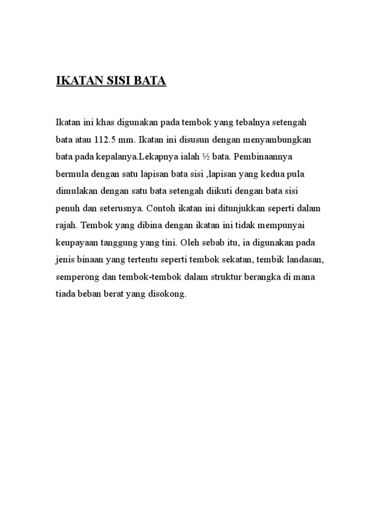 Ikatan Bata | PDF | Griya & Taman | Seni