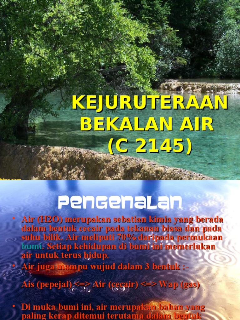 Ciri Kimia Air | PDF