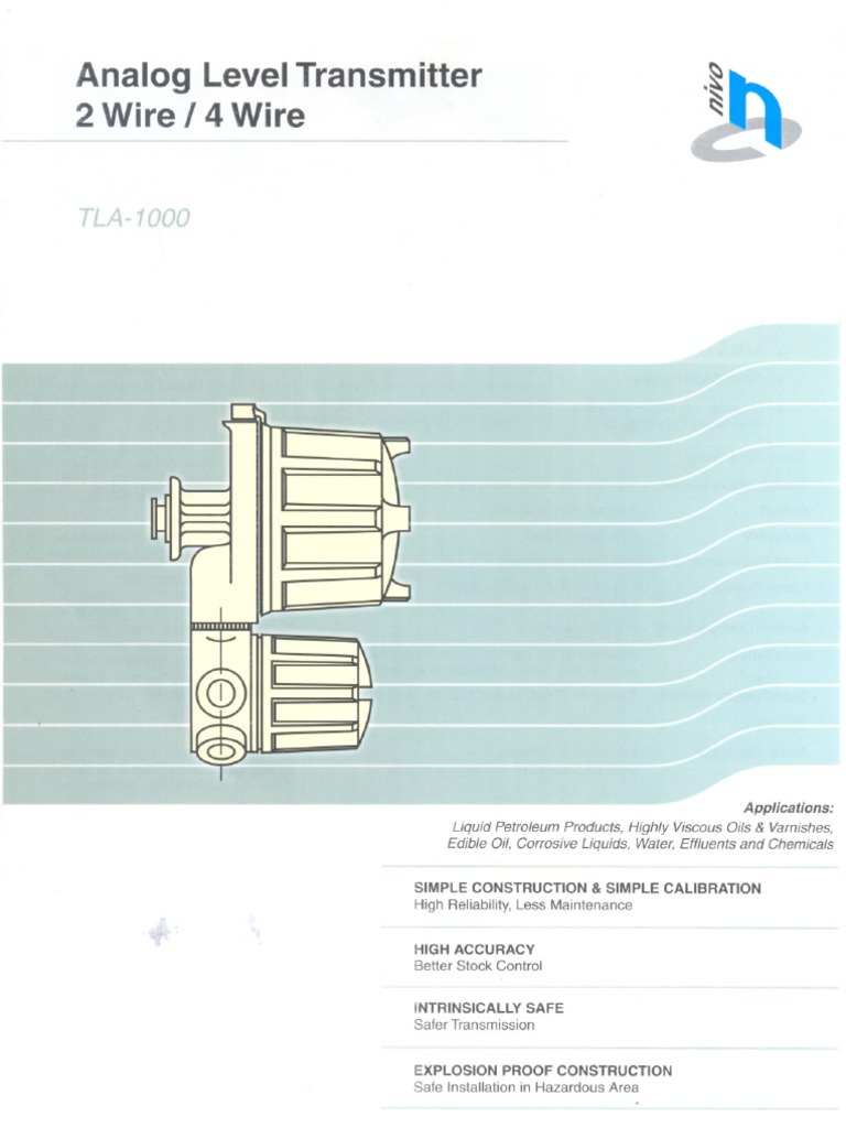 TLA 1000 Literature | PDF | Telephone | Tanks