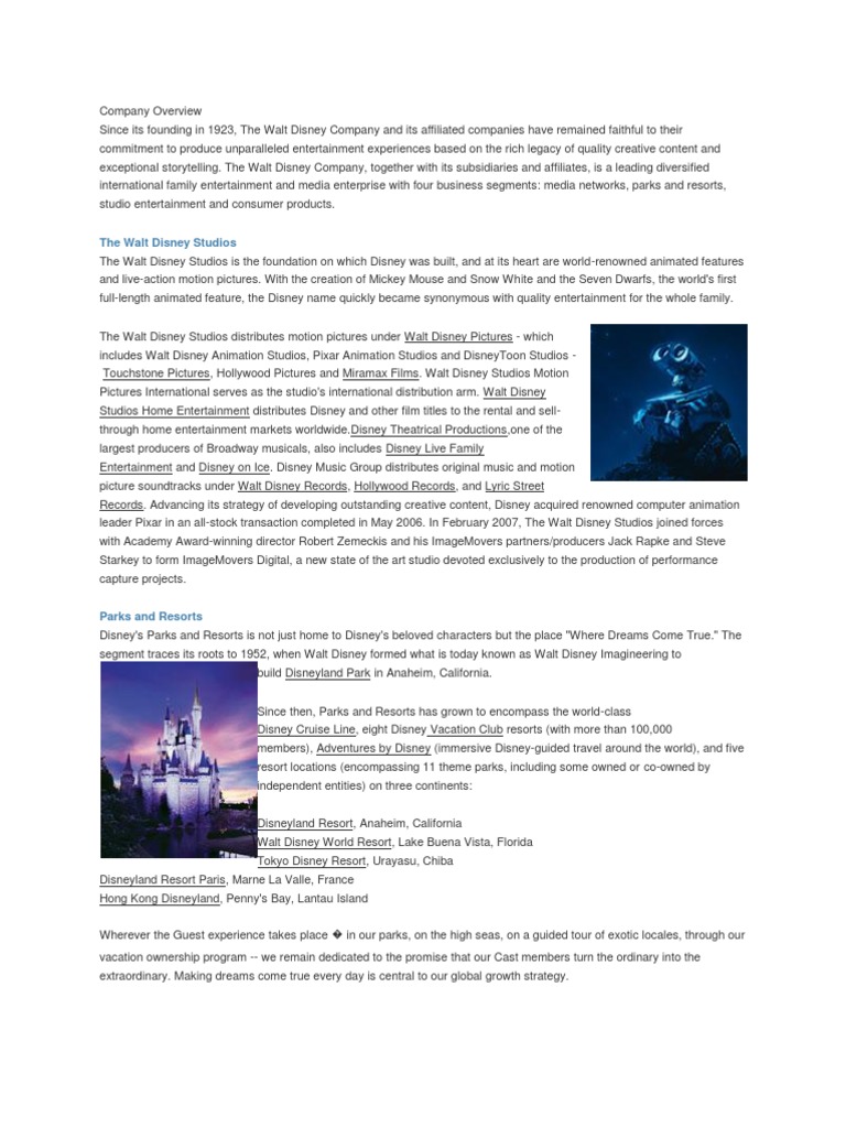 Walt Disney | PDF | The Walt Disney Company | Walt Disney