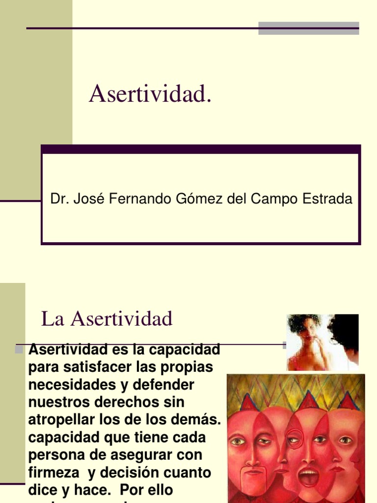Asertividad | PDF | Ciencias del comportamiento | Ciencia cognitiva