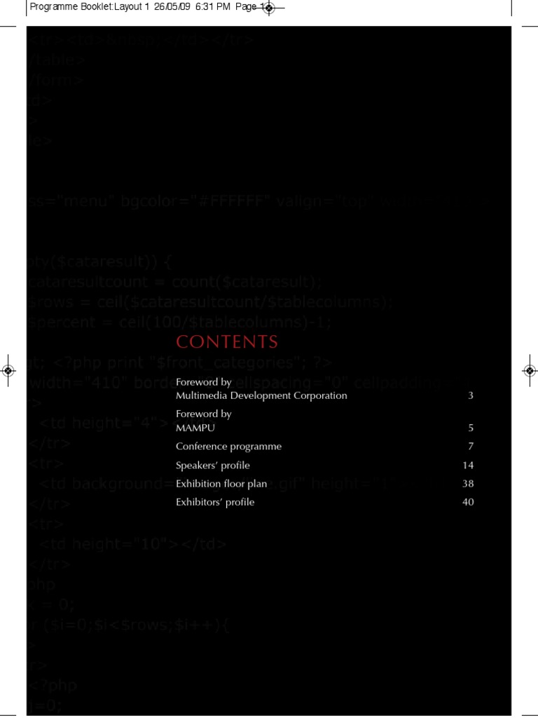 MSC Malaysia Open Source Conference 2009 Programme Booklet | PDF | Software | Computing