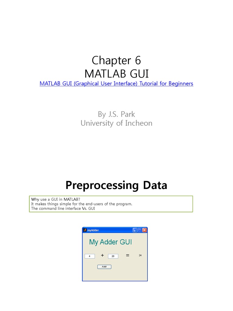 Ch6 Matlab Gui | PDF | Graphical User Interfaces | Icon (Computing)