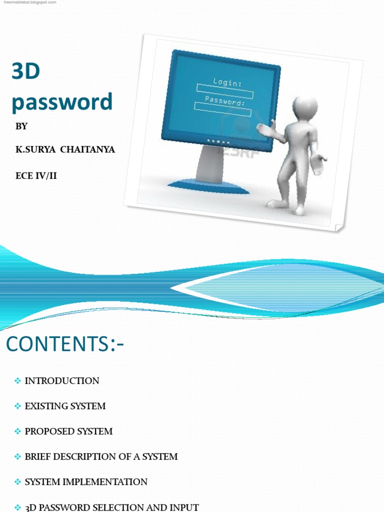 3D Password | PDF | Password | Authentication