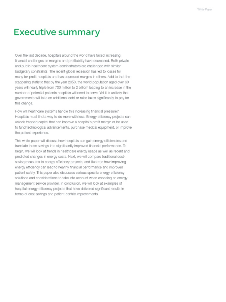 Executive Summary: White Paper | PDF