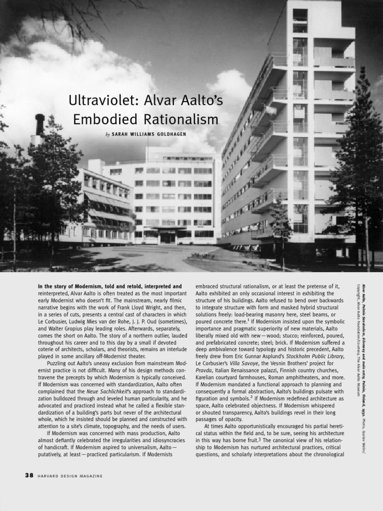 Williams Goldhagen, Sarah - Ultraviolet, Alvar Aalto's Embodied ...