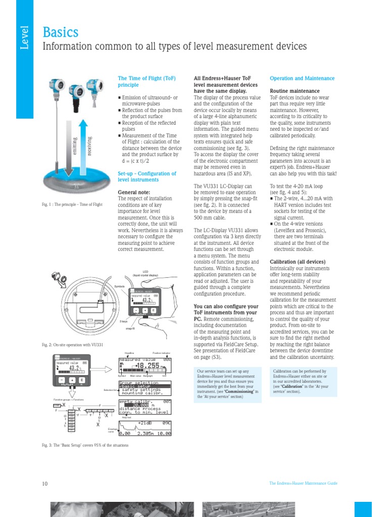 Basics: Information Common To All Types of Level Measurement Devices ...