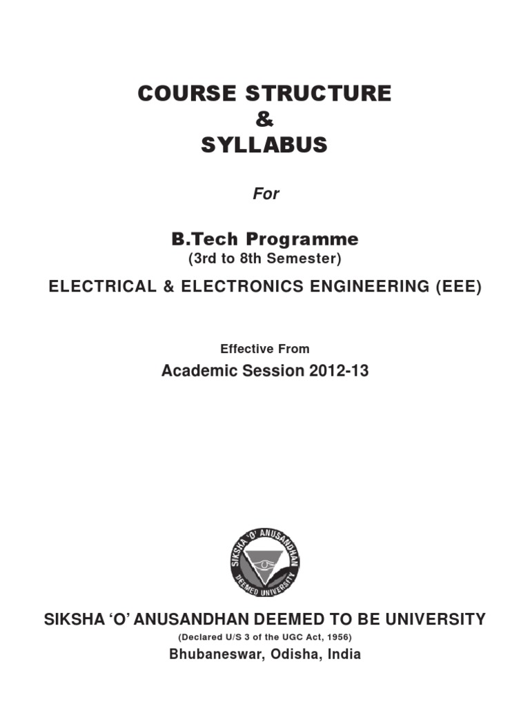 Course Structure & Syllabus: B.Tech Programme | PDF | C++ | Amplifier