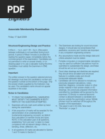 IStructE Chartered Exam Past Paper | PDF | Technology & Engineering