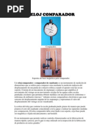 Partes y tipos de reloj comparador | PDF