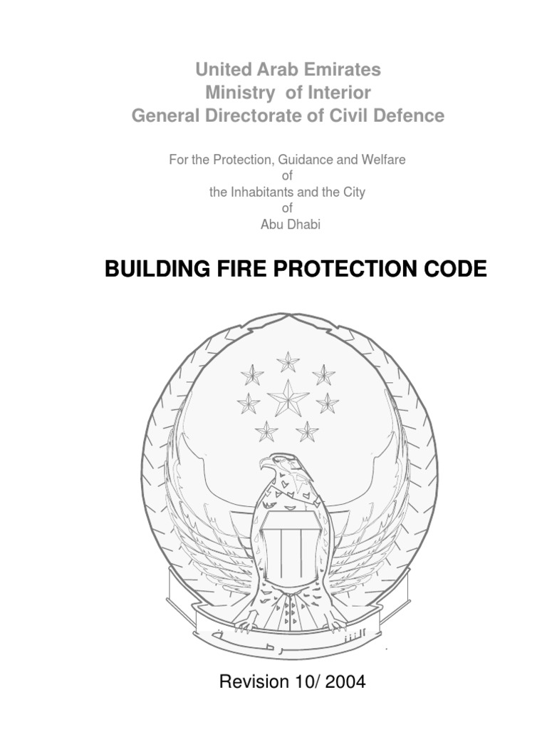 Abu Dhabi Building Fire Code | PDF | Stairs | Door