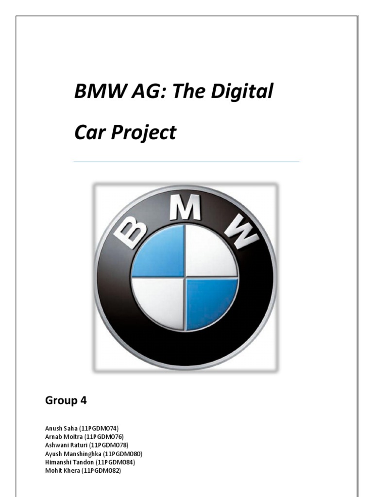 BMW Report - Group 4 | PDF | New Product Development | Luxury Vehicles