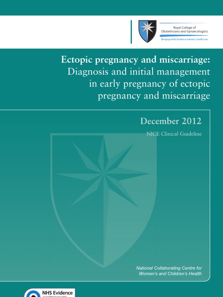Ectopic Pregnancy and Miscarriage | PDF