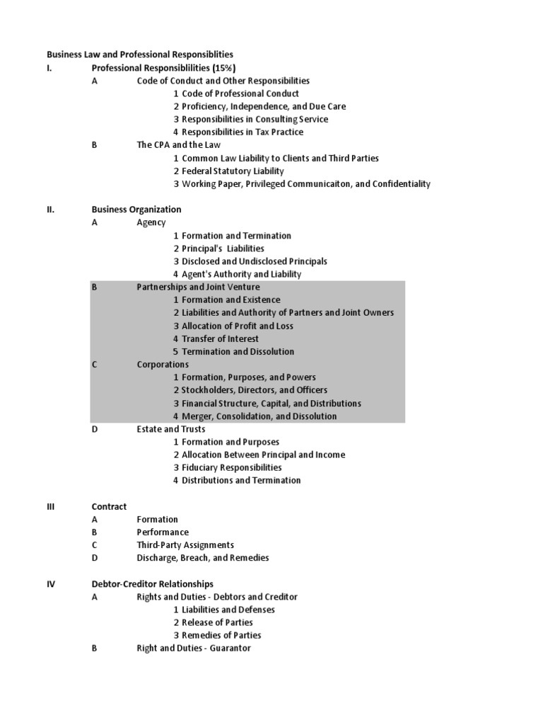 CPA Regulation Excel Notes | Download Free PDF | Offer And Acceptance ...