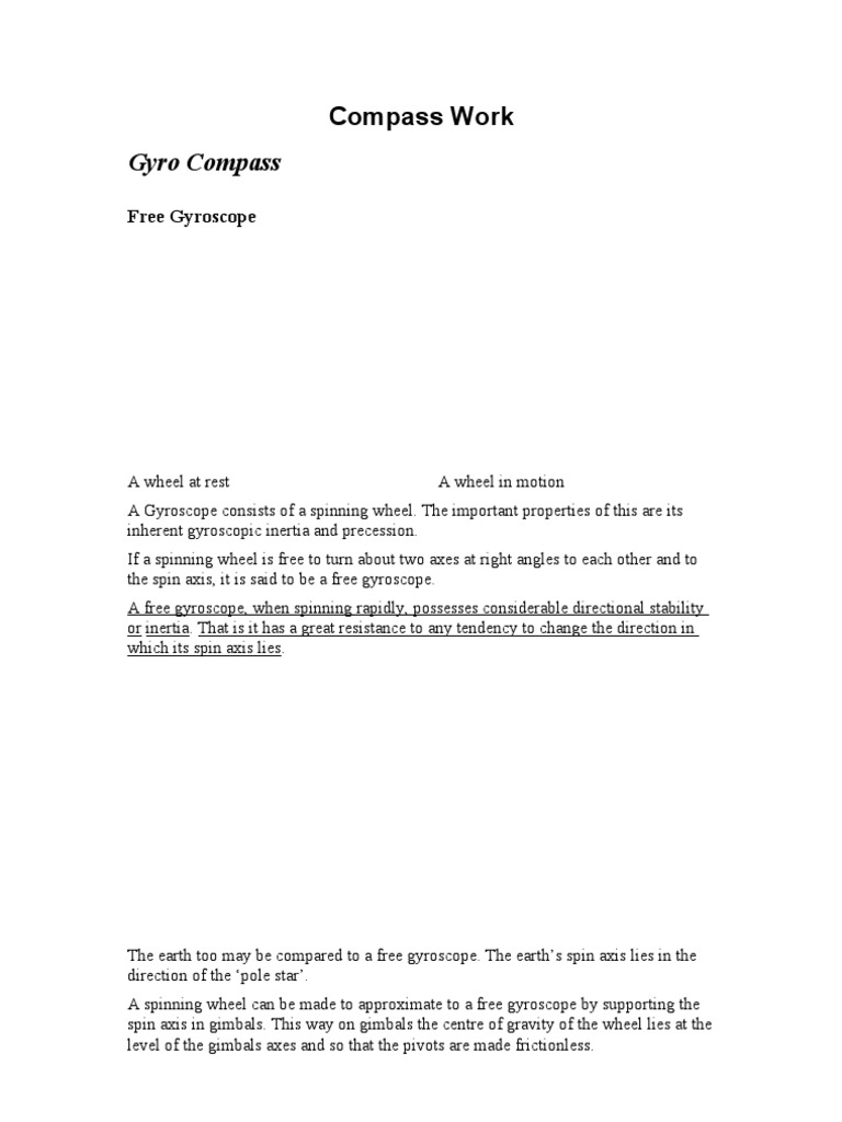 Gyro | PDF | Gyroscope | Rotation Around A Fixed Axis