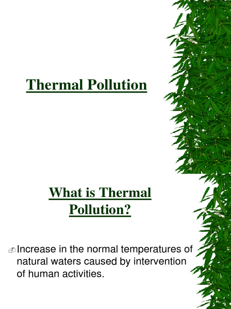 Thermal Pollution | PDF