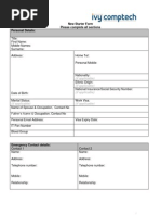 ESI Declaration Form1 | PDF | Identity Document | Justice