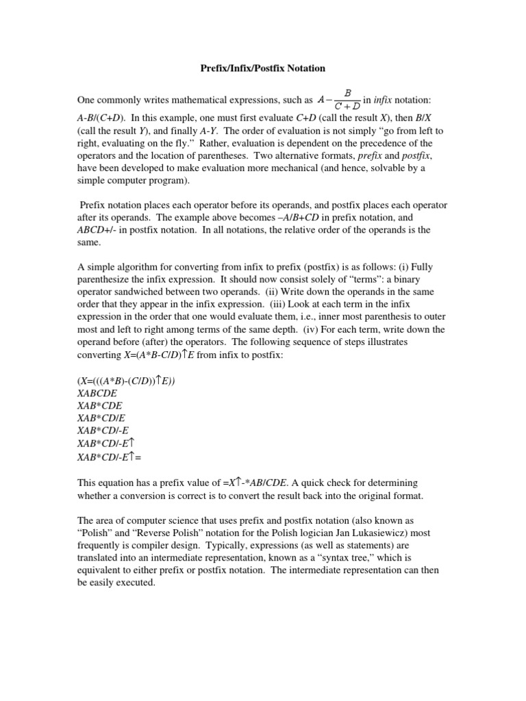 Infix to Prefix/Postfix Conversion Guide | PDF