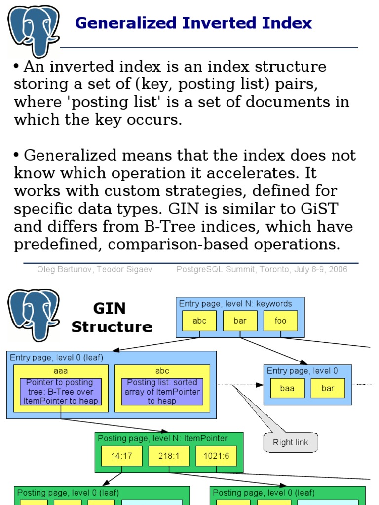 Generalized Inverted Index An Inverted Index Is An Index | PDF | Array Data Structure | Database ...