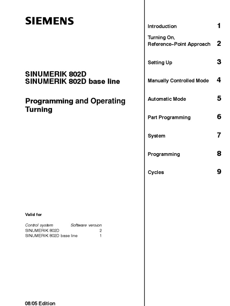 802d MCP Key Manual | PDF | Cartesian Coordinate System | Circle