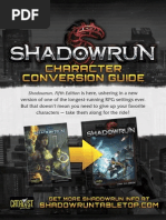 Shadowrun, Sixth World Character Sheet | PDF | Weaponry | Leisure