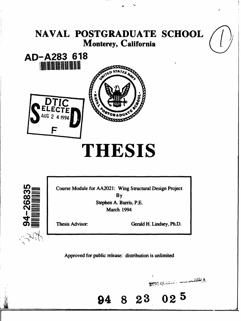 Wing SFD BMD Calculation | PDF