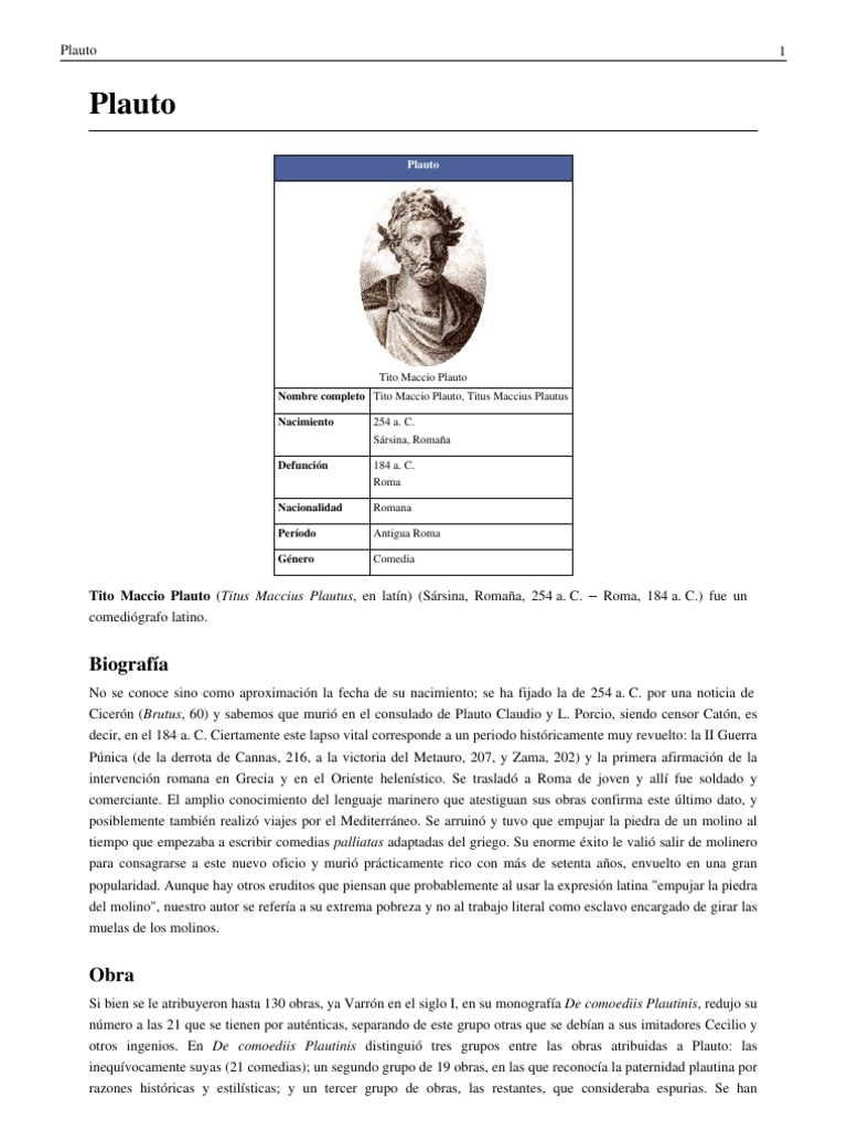 Plauto | PDF