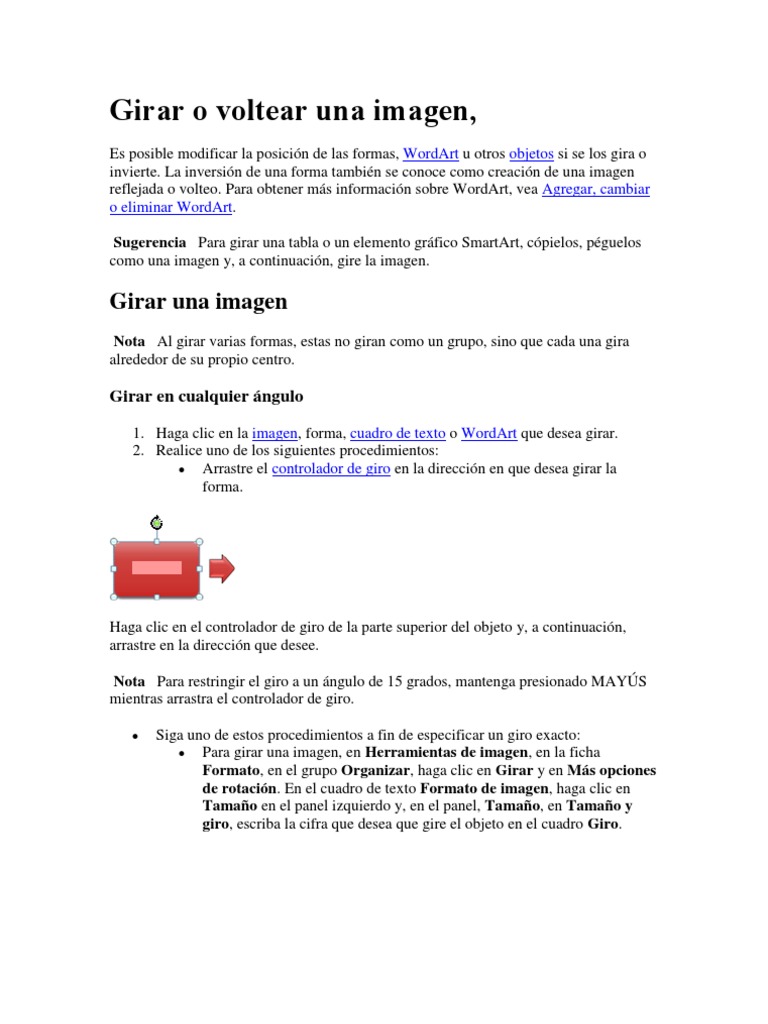 Girar o Voltear Una Imagen | PDF | Point and Click | Imagen