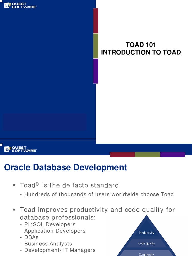 Toad 9.0 | PDF | Oracle Database | Sql