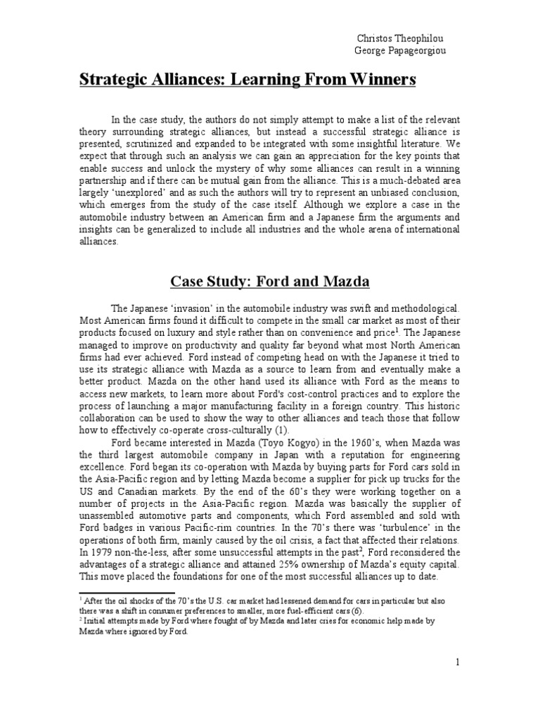 Mazda Ford Case Study Internationalbusiness Essay 091227233733 Phpapp01 ...