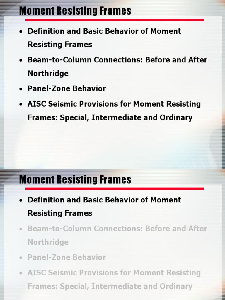 Moment Resisting Frame Systems Overview | PDF | Plasticity (Physics ...