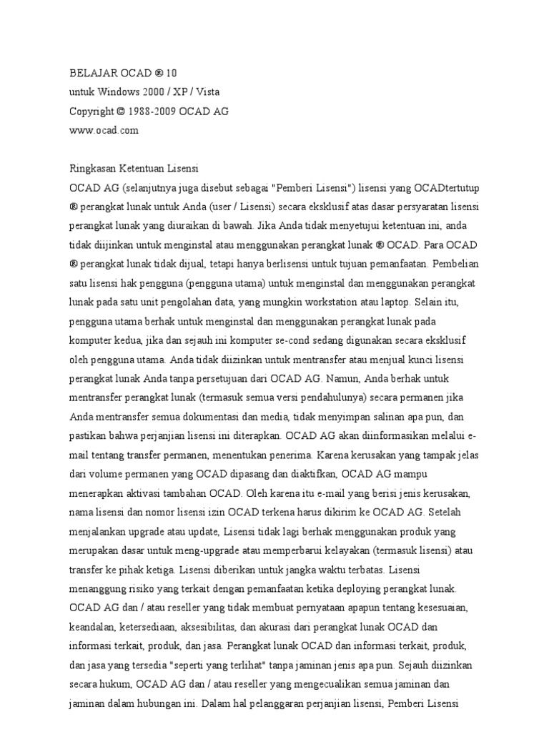 Tutorial OCAD 10 | PDF