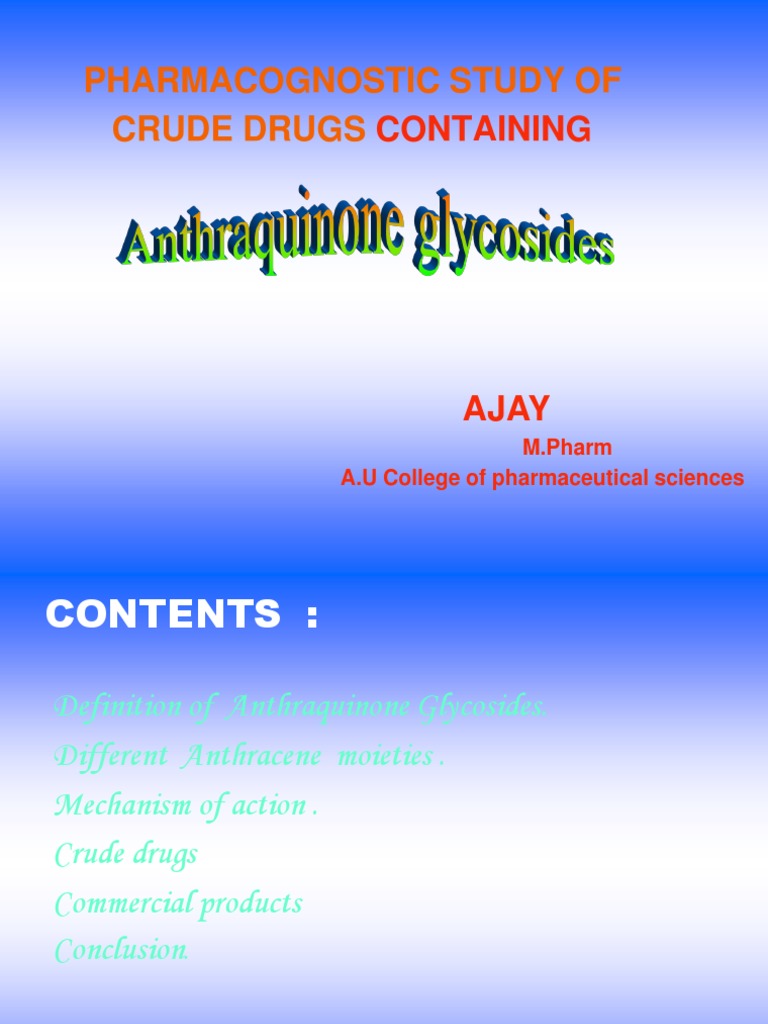 anthraquinone glycosides (3) | Plants | Nature