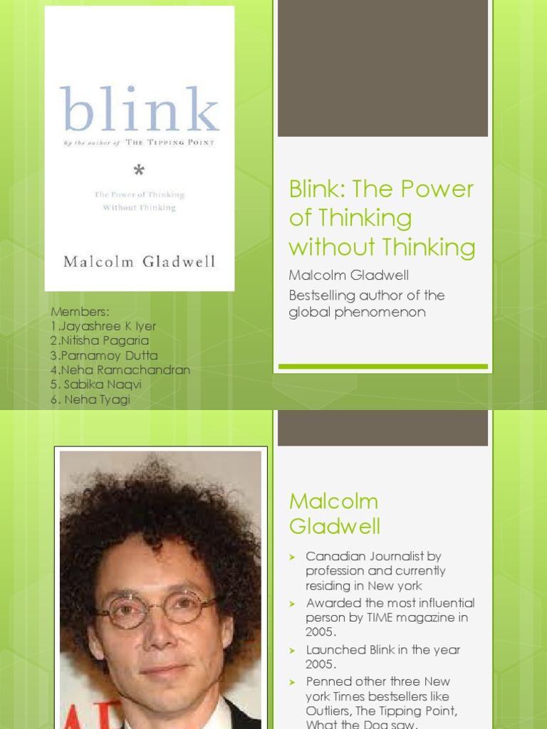 Book Review PPT: Blink | PDF | Truth | Epistemology