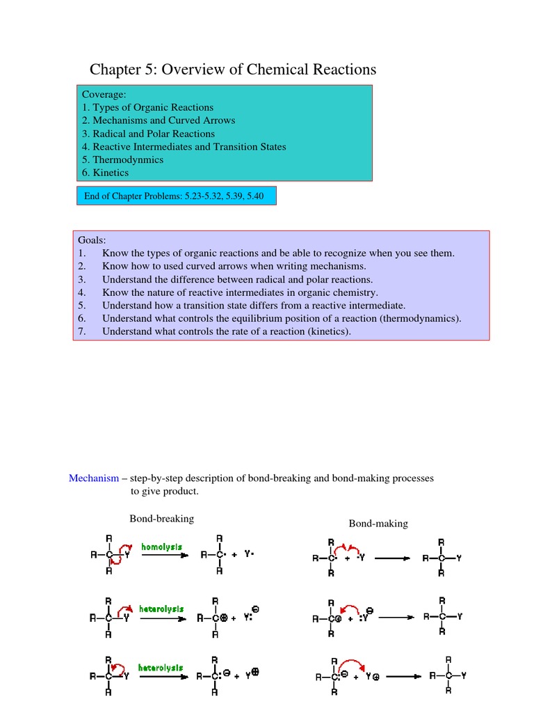 Chapter 5 Mcmurry | PDF | Chemical Reactions | Radical (Chemistry)