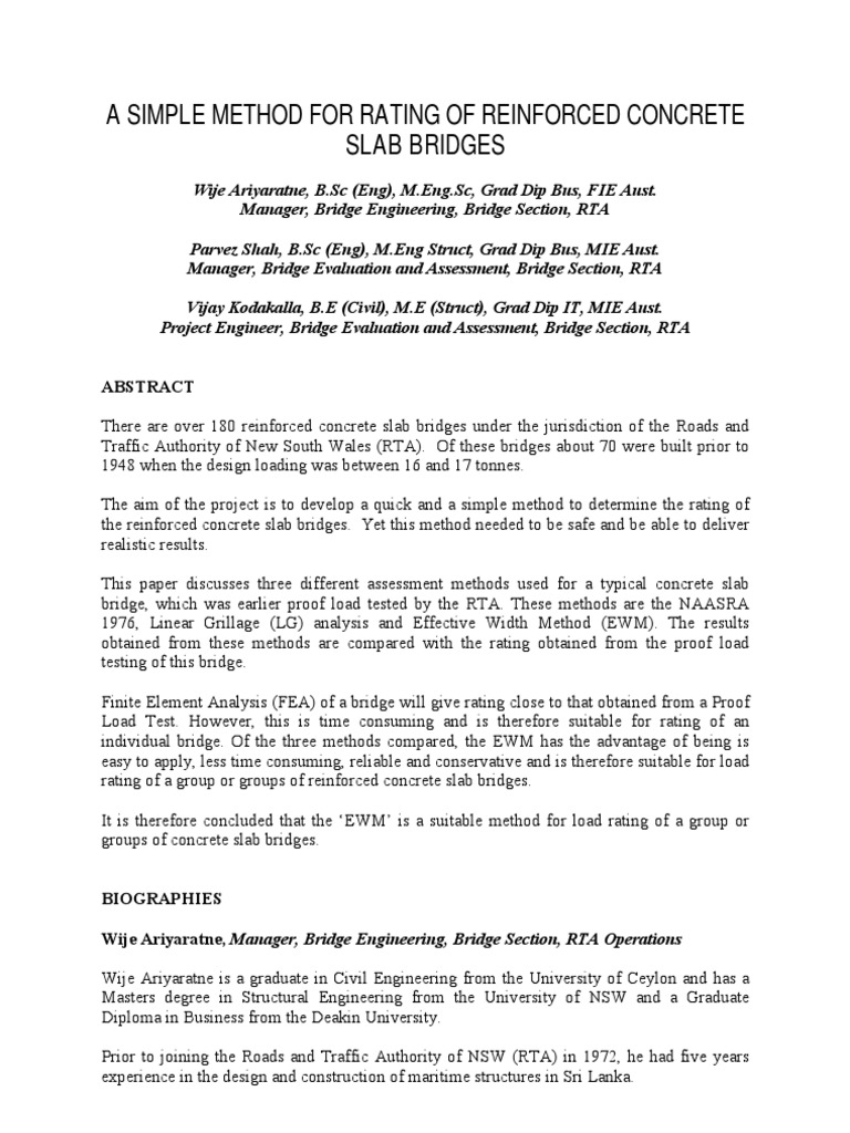 Effective Width of Bridges | PDF | Bending | Civil Engineering