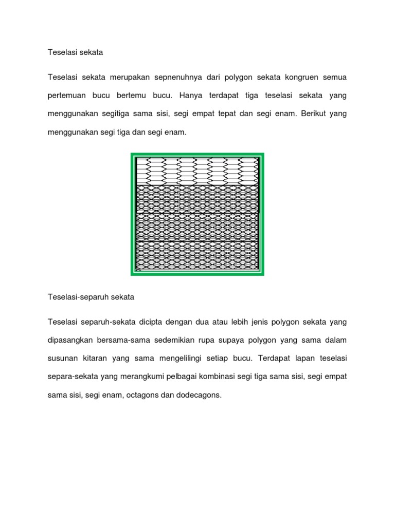 Jenis-Jenis Teselasi | PDF